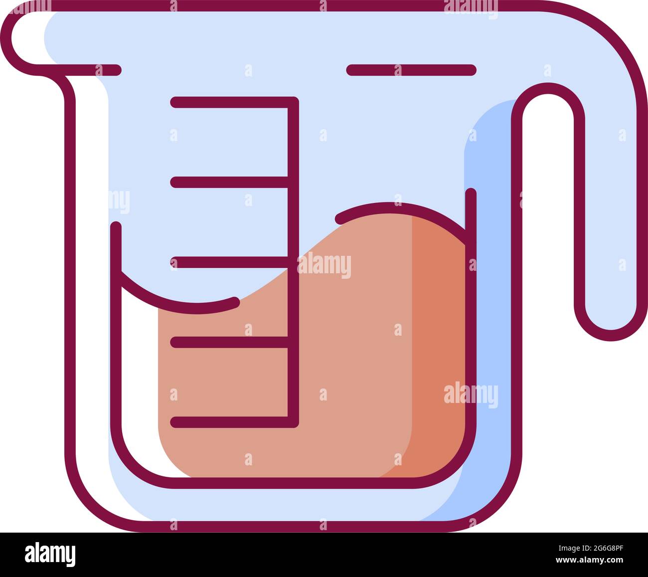 Coffee measuring cup RGB color icon Stock Vector Image & Art - Alamy