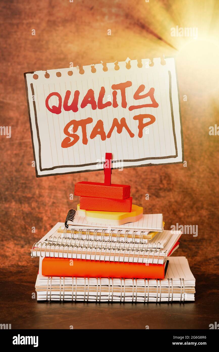 Conceptual caption Quality Stamp. Concept meaning Seal of Approval Good ... Conceptual caption Quality Stamp. Concept meaning Seal of Approval Good ...
