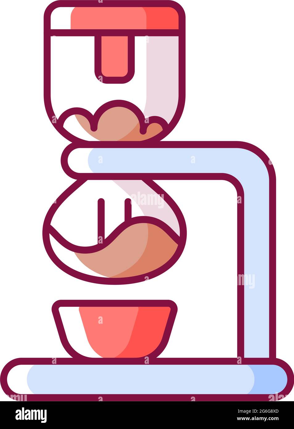 Syphon coffee maker RGB color icon Stock Vector Image & Art - Alamy