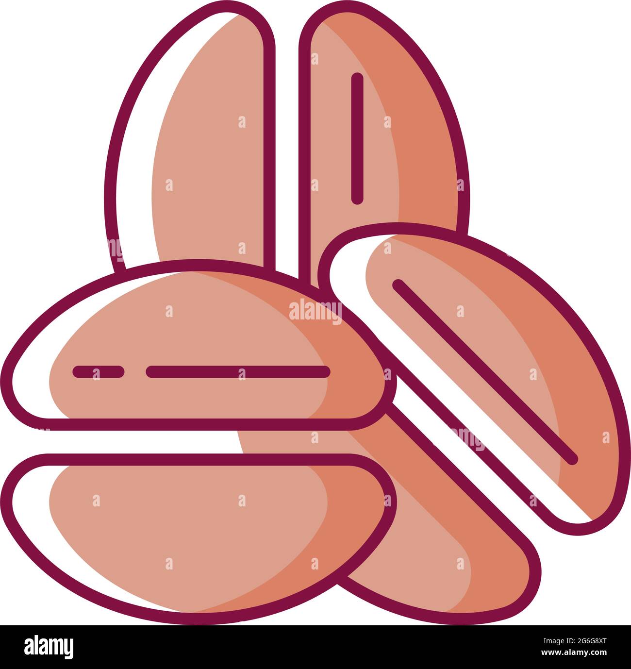 Coffee beans RGB color icon Stock Vector Image & Art - Alamy