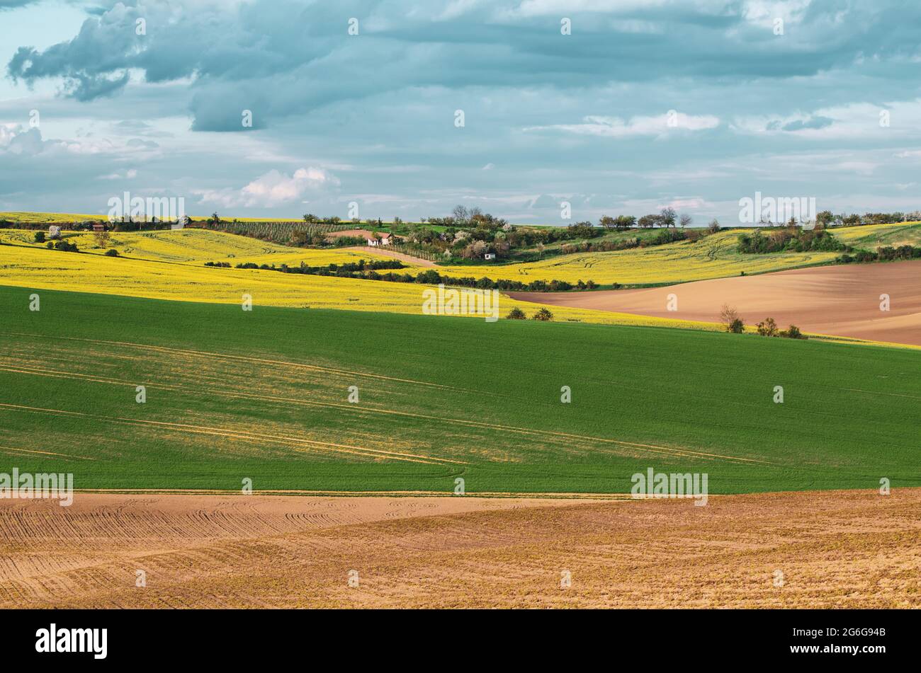 Rural spring landscape Stock Photo - Alamy