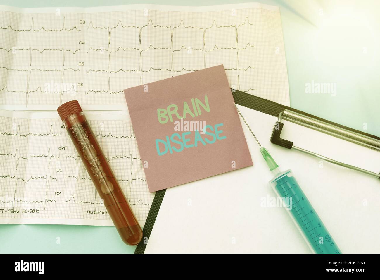 Text caption presenting Brain Disease. Internet Concept a neurological ...