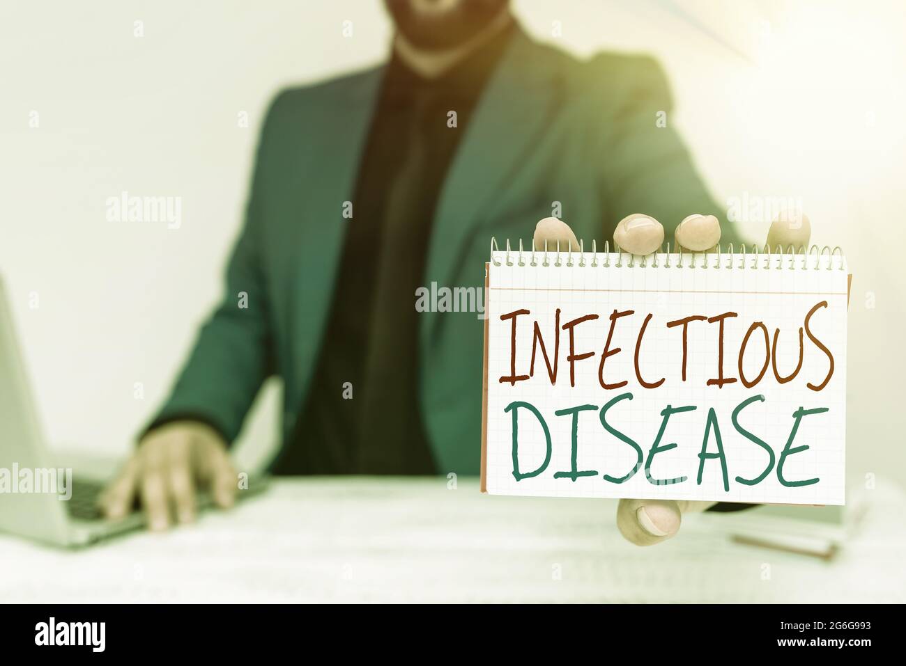Text sign showing Infectious Disease. Business showcase caused by ...