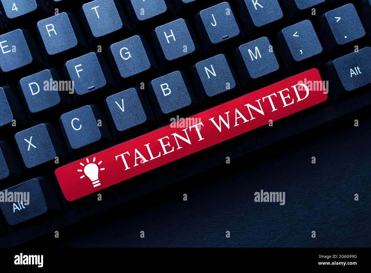 Sign displaying Talent Wanted. Business idea method of identifying and ...
