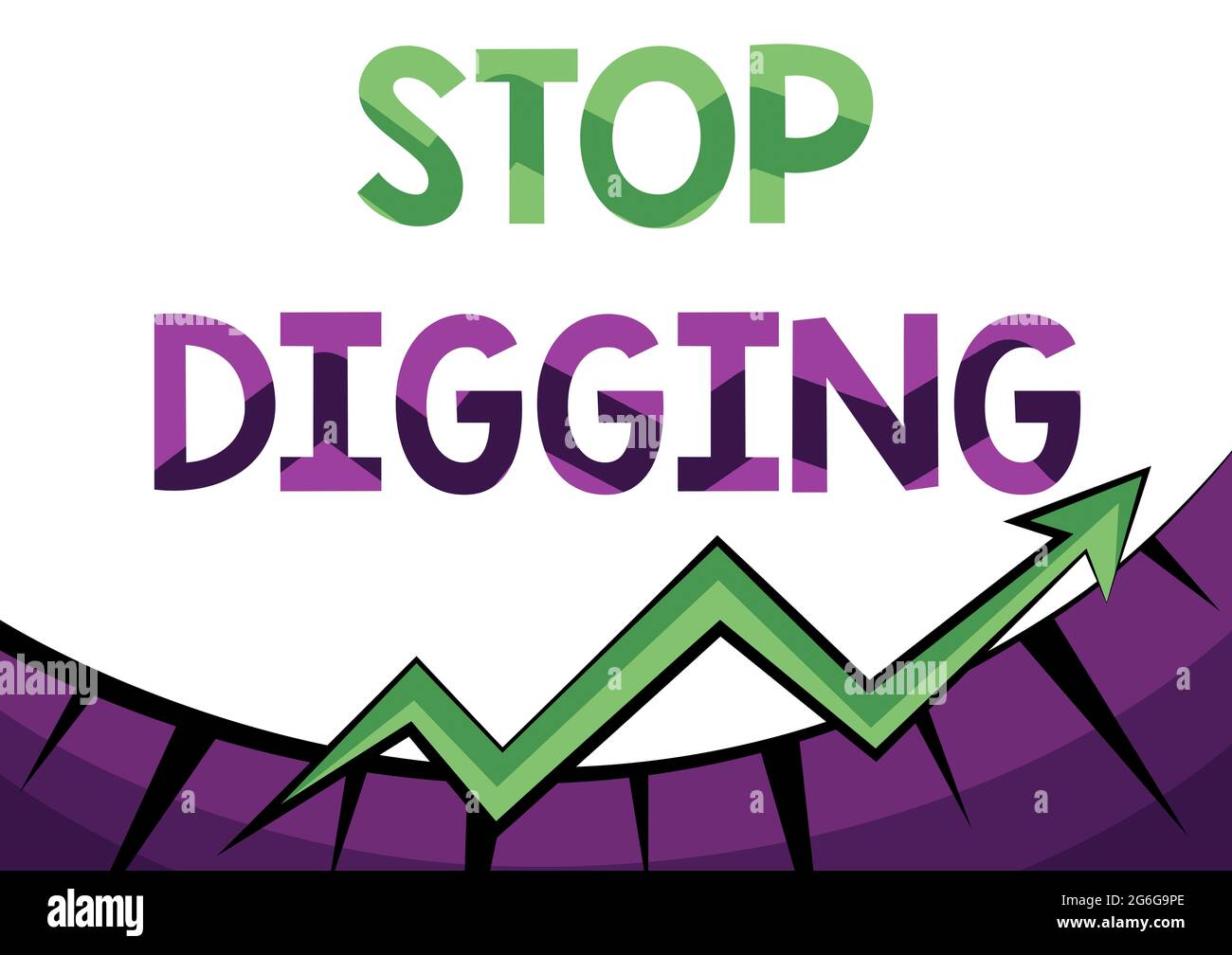 Writing displaying text Stop Digging. Business concept Prevent Illegal ...