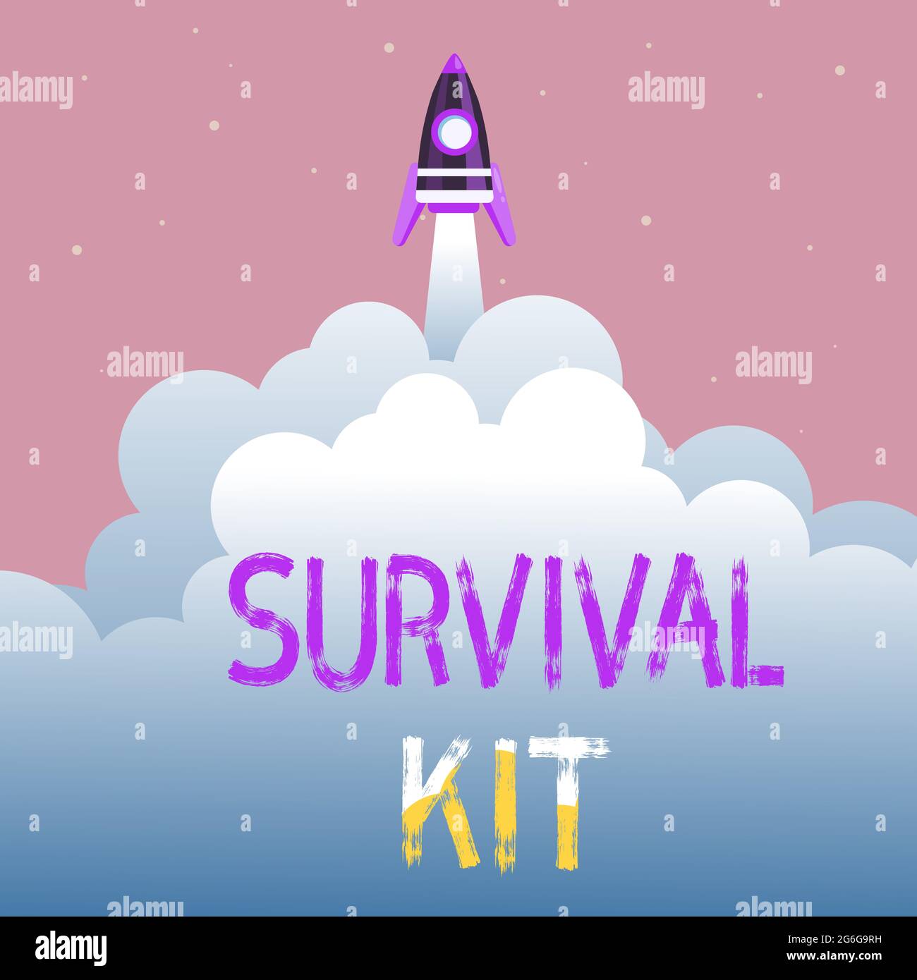 Text sign showing Survival Kit. Word for Emergency Equipment Collection ...