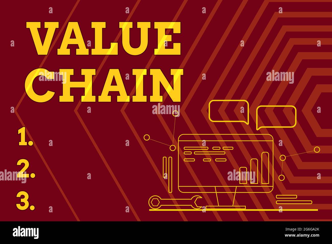 Text sign showing Value Chain. Conceptual photo Business manufacturing ...
