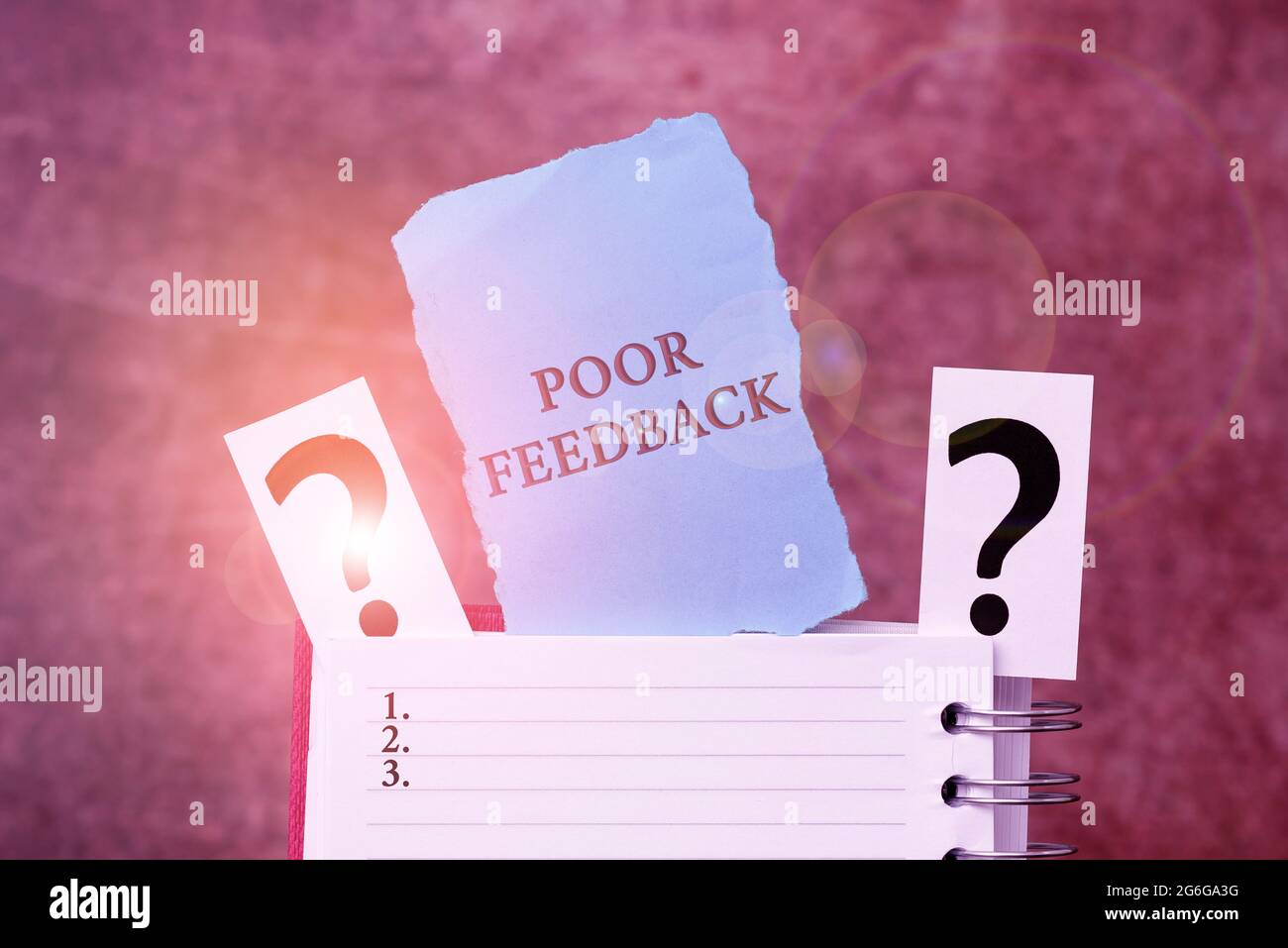 Handwriting text Poor Feedback. Business approach lowgraded evaluation ...