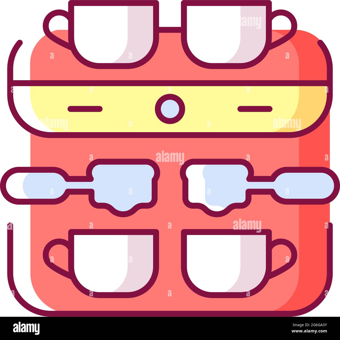 Professional coffee machine RGB color icon Stock Vector Image & Art - Alamy
