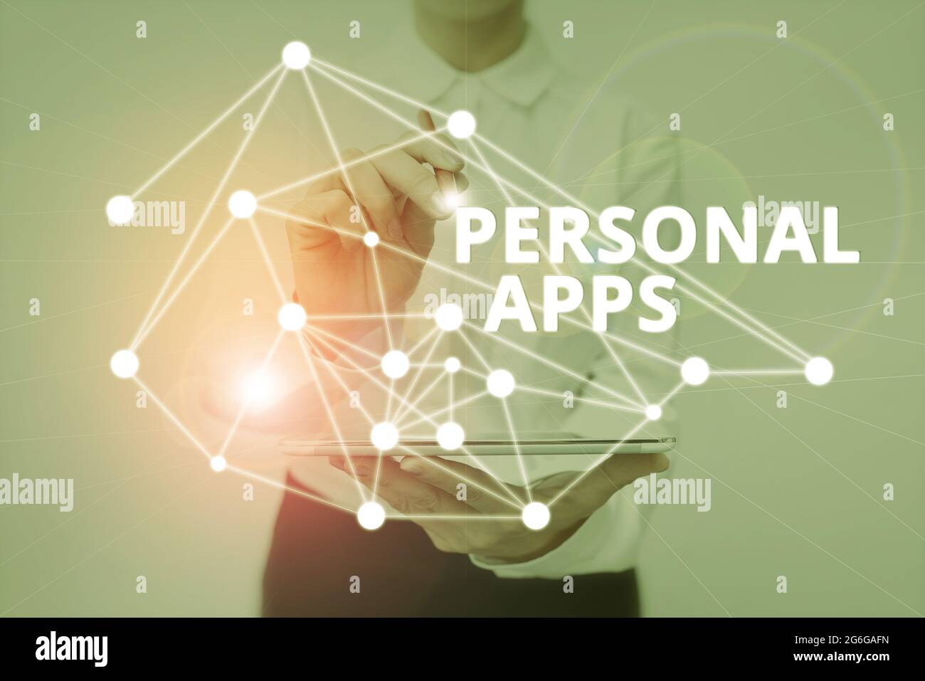 Sign displaying Personal Apps. Business showcase Organizer Online ...