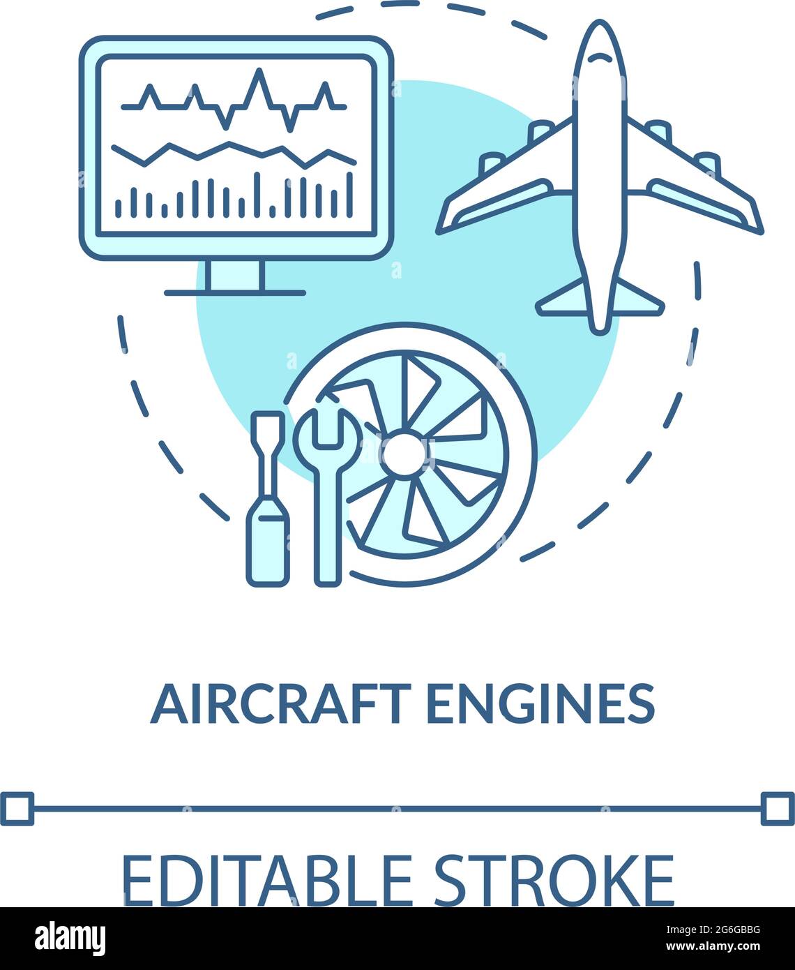 Aircraft engines concept icon Stock Vector Image & Art - Alamy