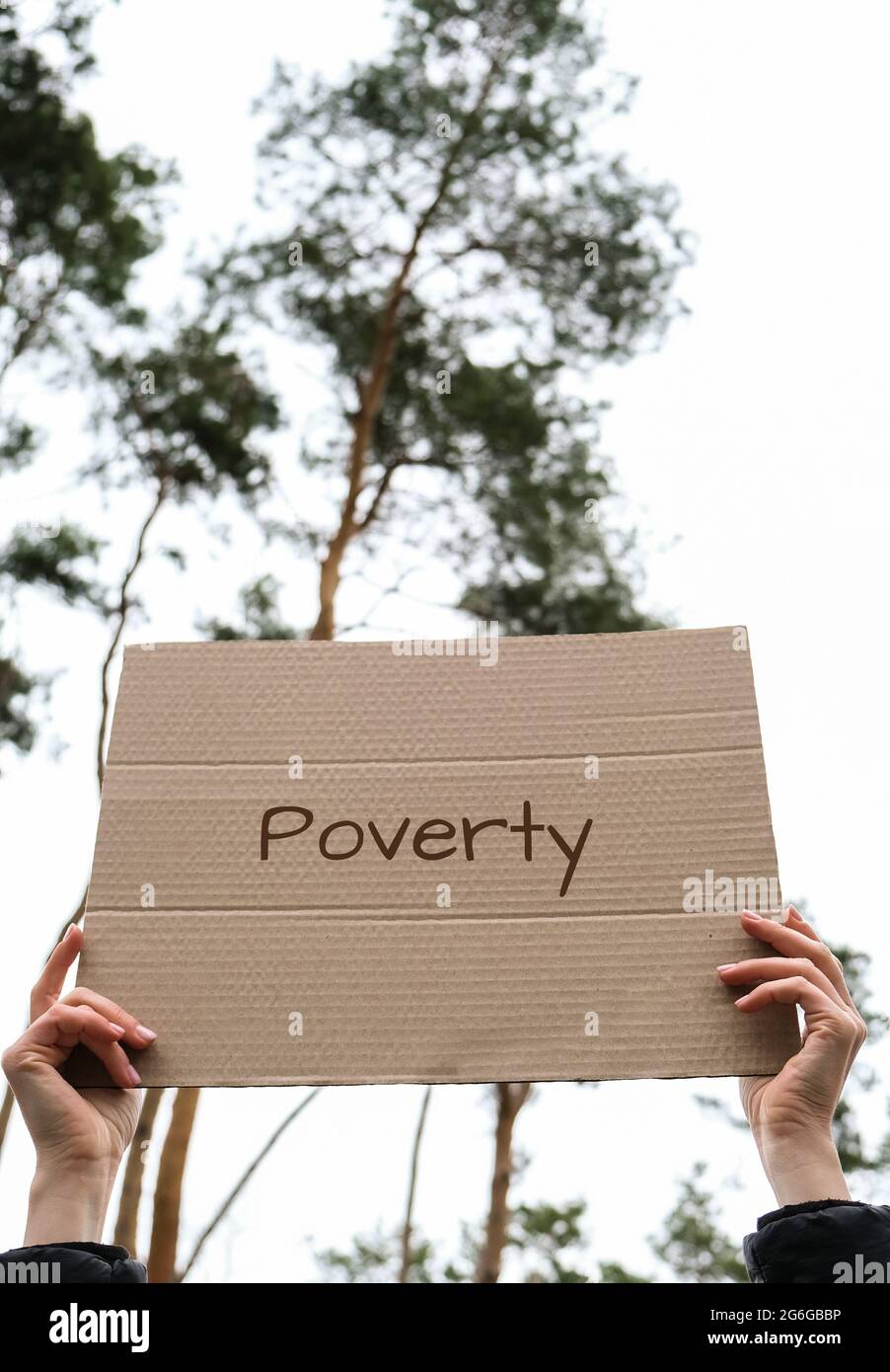 End poverty banner hi-res stock photography and images - Alamy