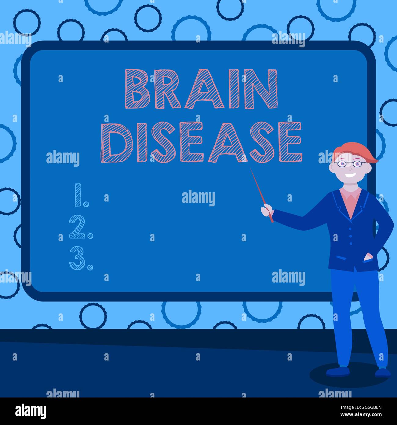 Handwriting text Brain Disease. Business approach a neurological ...