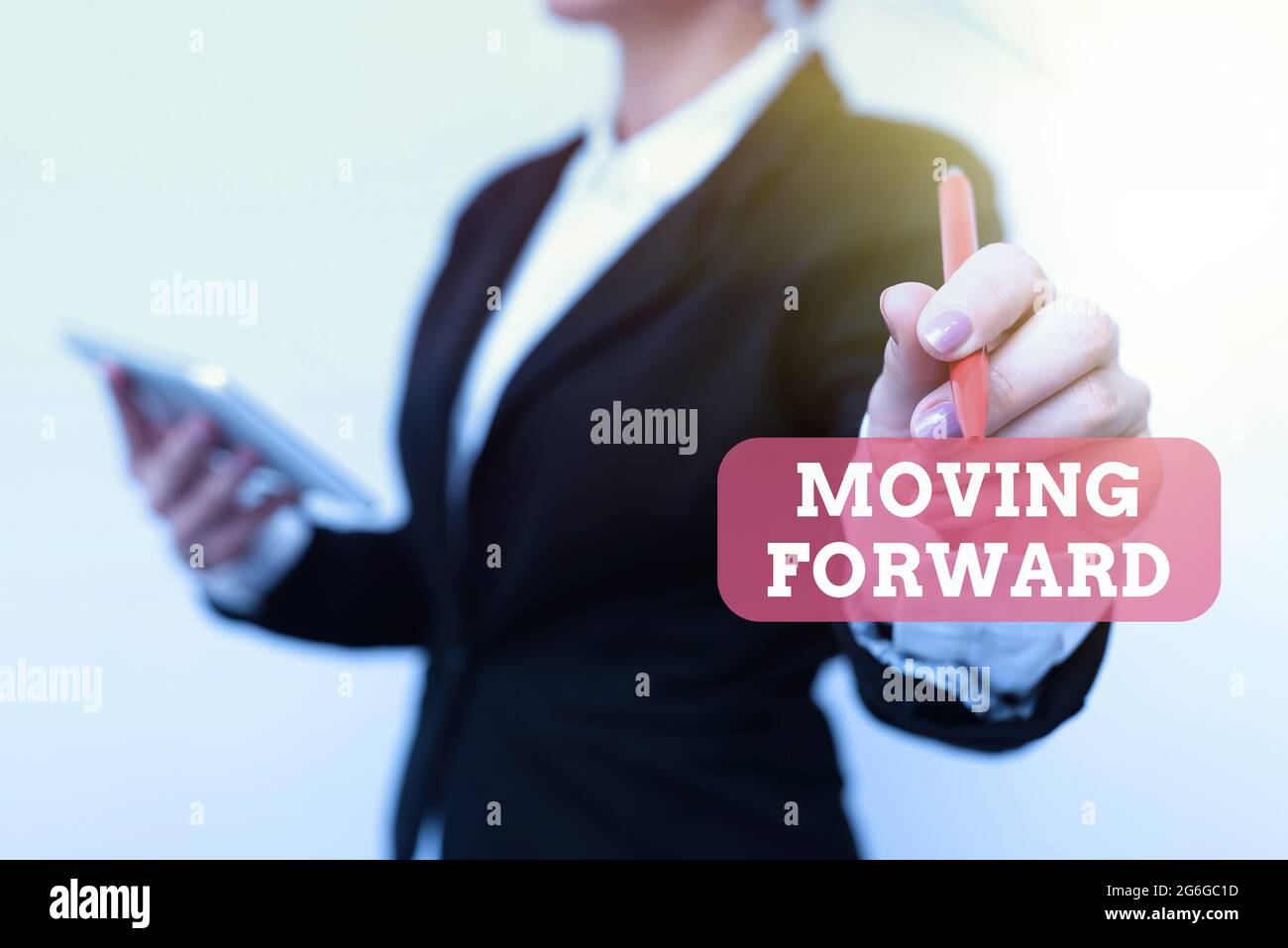 Sign displaying Moving Forward. Business idea Towards a Point Move on ...