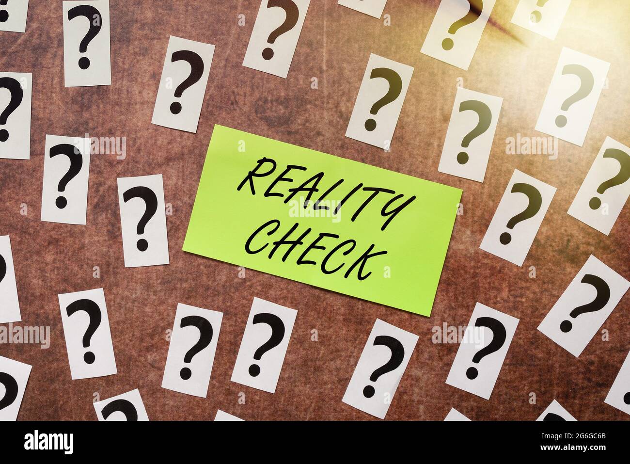 Inspiration showing sign Reality Check. Business concept making the an ...