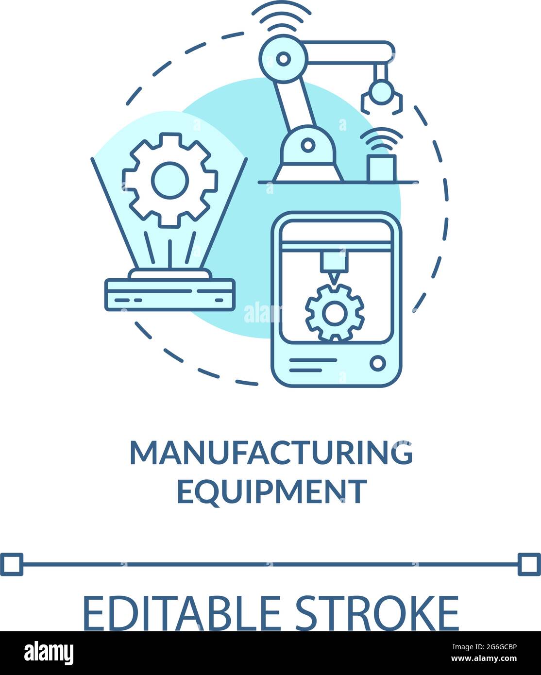 Manufacturing equipment concept icon Stock Vector Image & Art - Alamy