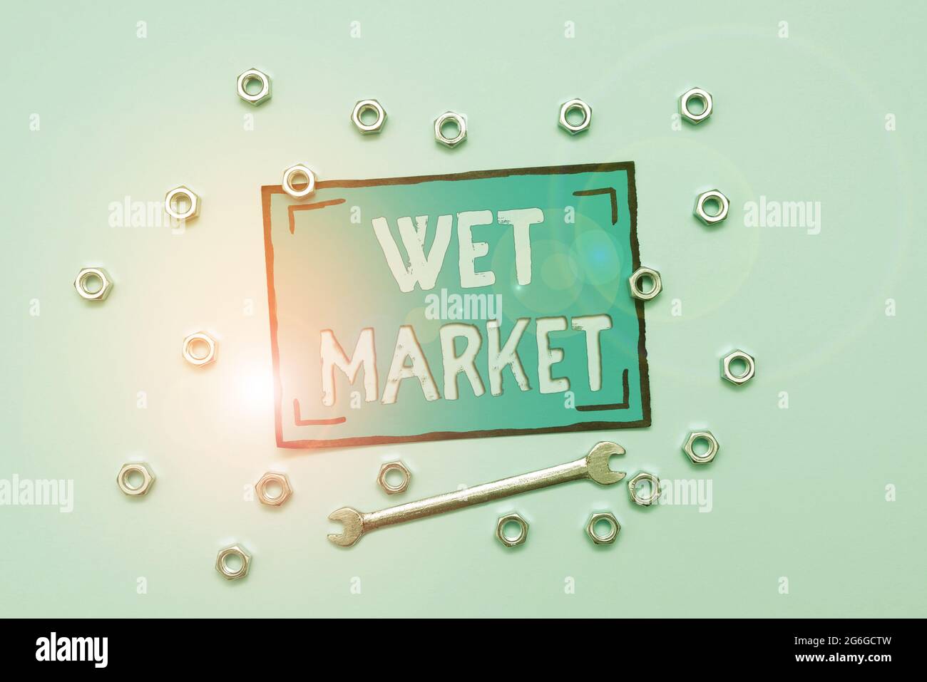 Hand writing sign Wet Market. Conceptual photo market selling fresh ...