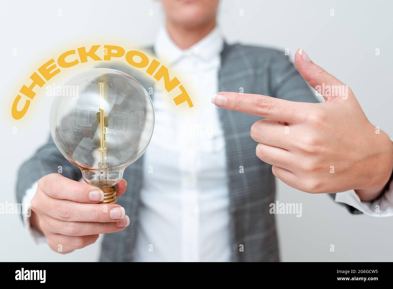 Sign displaying Checkpoint. Word for manned entrance, where travelers ...