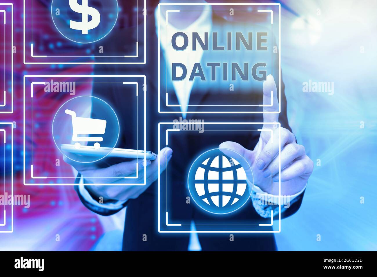 Conceptual display Online Dating. Business idea Searching Matching ...