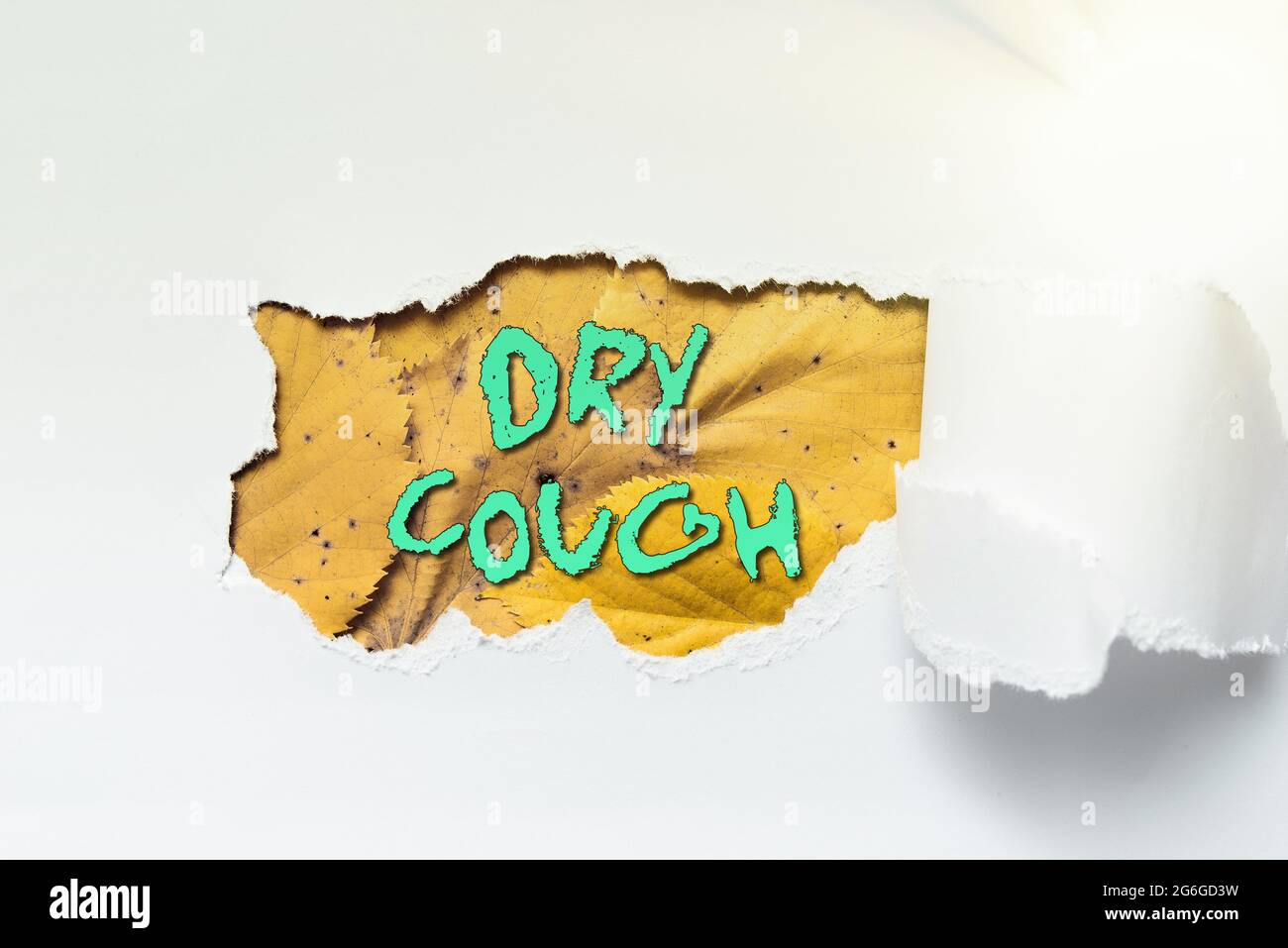 Text showing inspiration Dry Cough. Internet Concept cough that are not ...