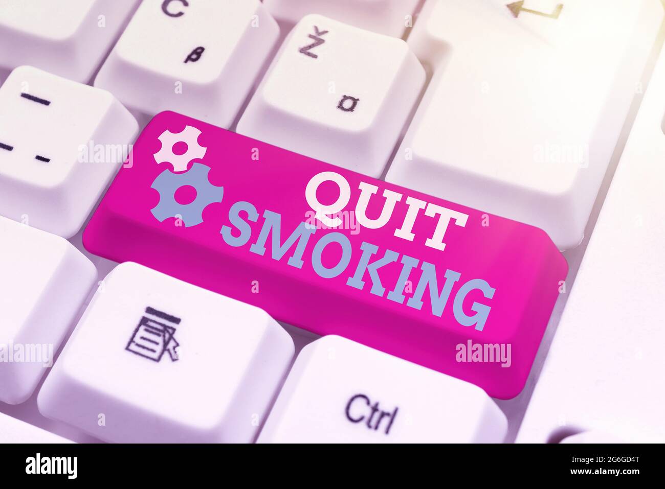 Conceptual display Quit Smoking. Business concept Discontinuing or ...