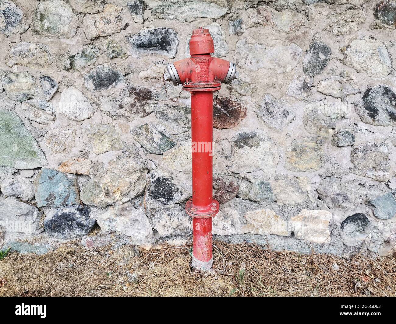 Typical red fire hydrant. Quebec city Stock Photo - Alamy