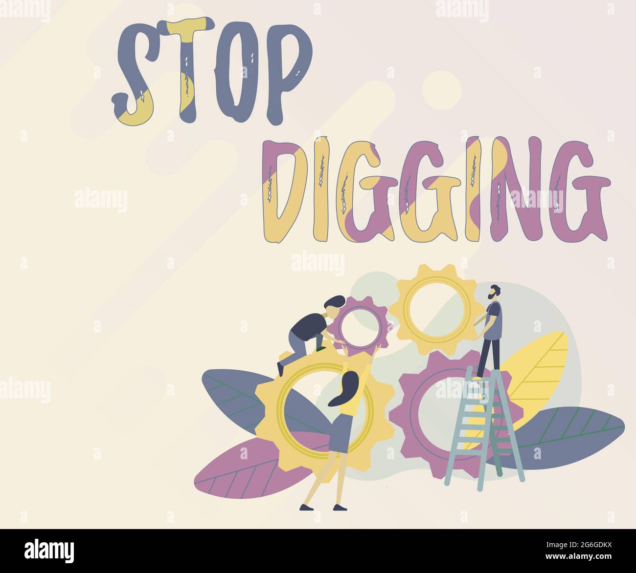 Text showing inspiration Stop Digging. Word Written on Prevent Illegal ...