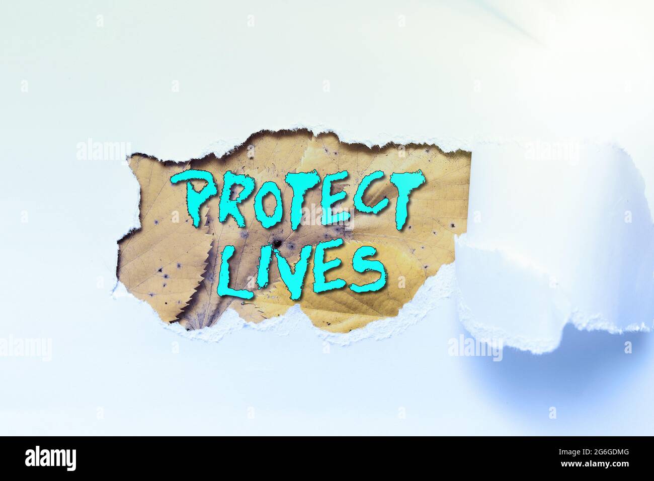 Inspiration showing sign Protect Lives. Business approach to cover or ...