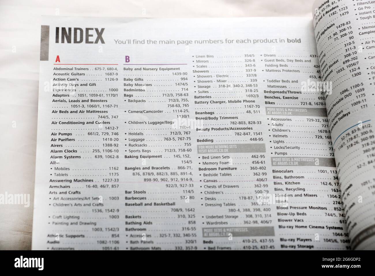 Argos catalogue 2020 hi-res stock photography and images - Alamy