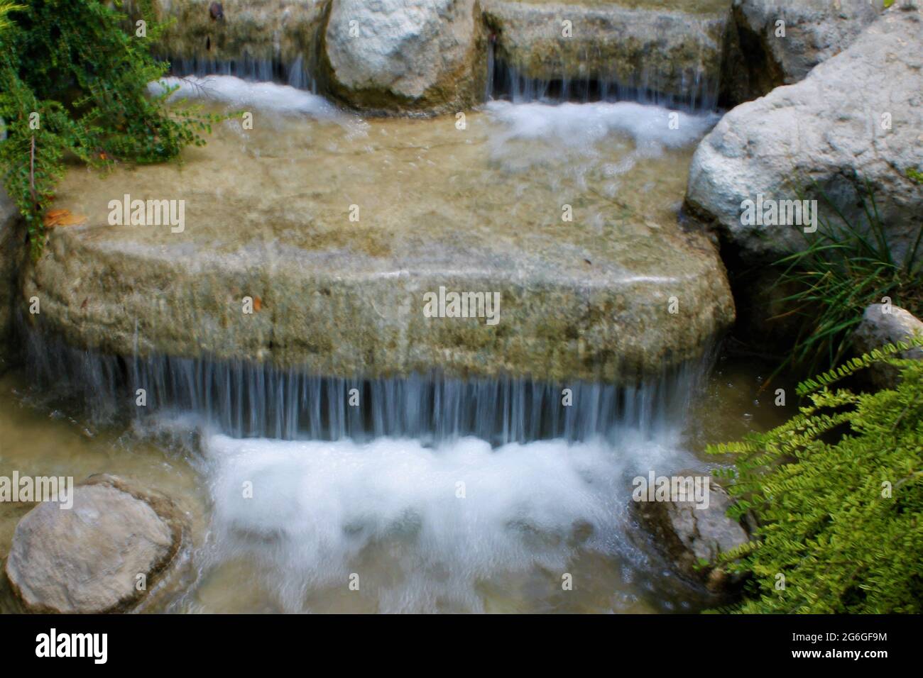 water flowing from waterfall Stock Photo - Alamy