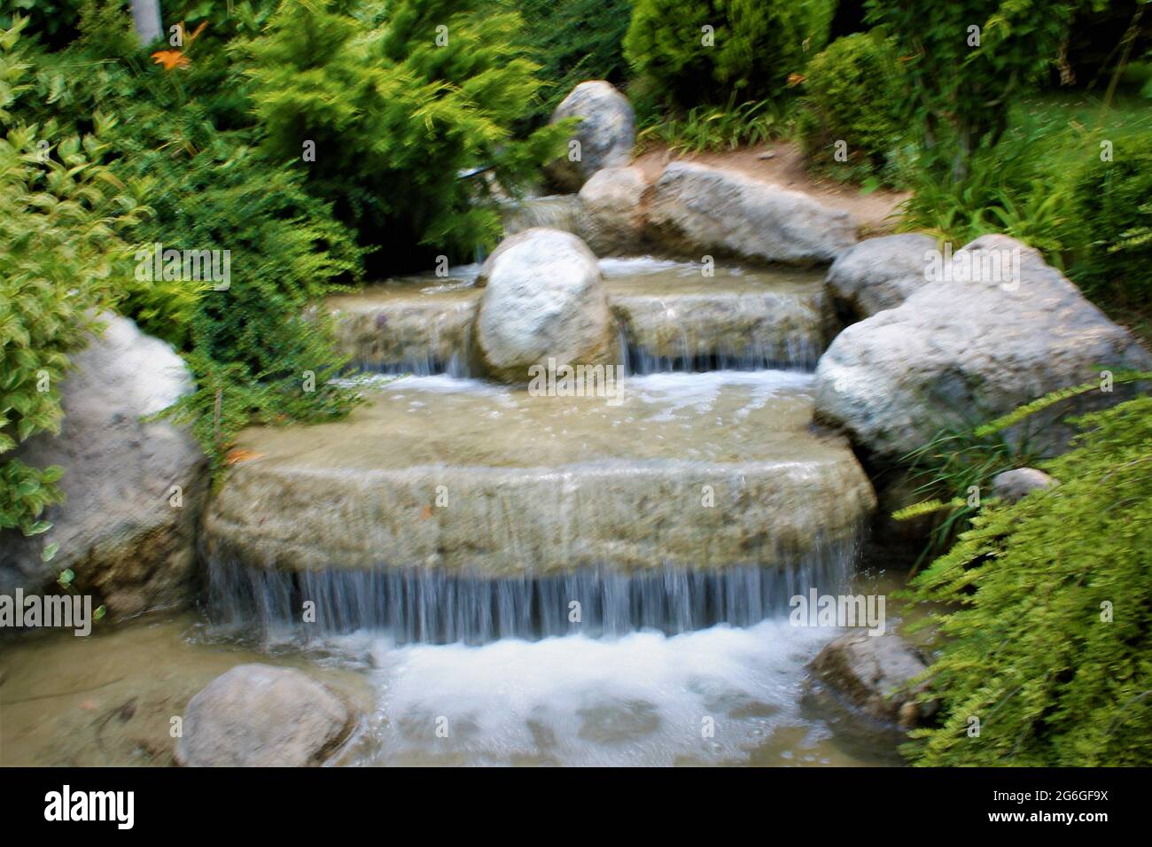water flowing from waterfall Stock Photo - Alamy