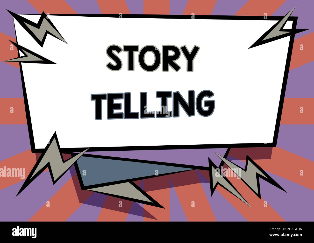 Sign displaying Story Telling. Business idea narrative style of ...