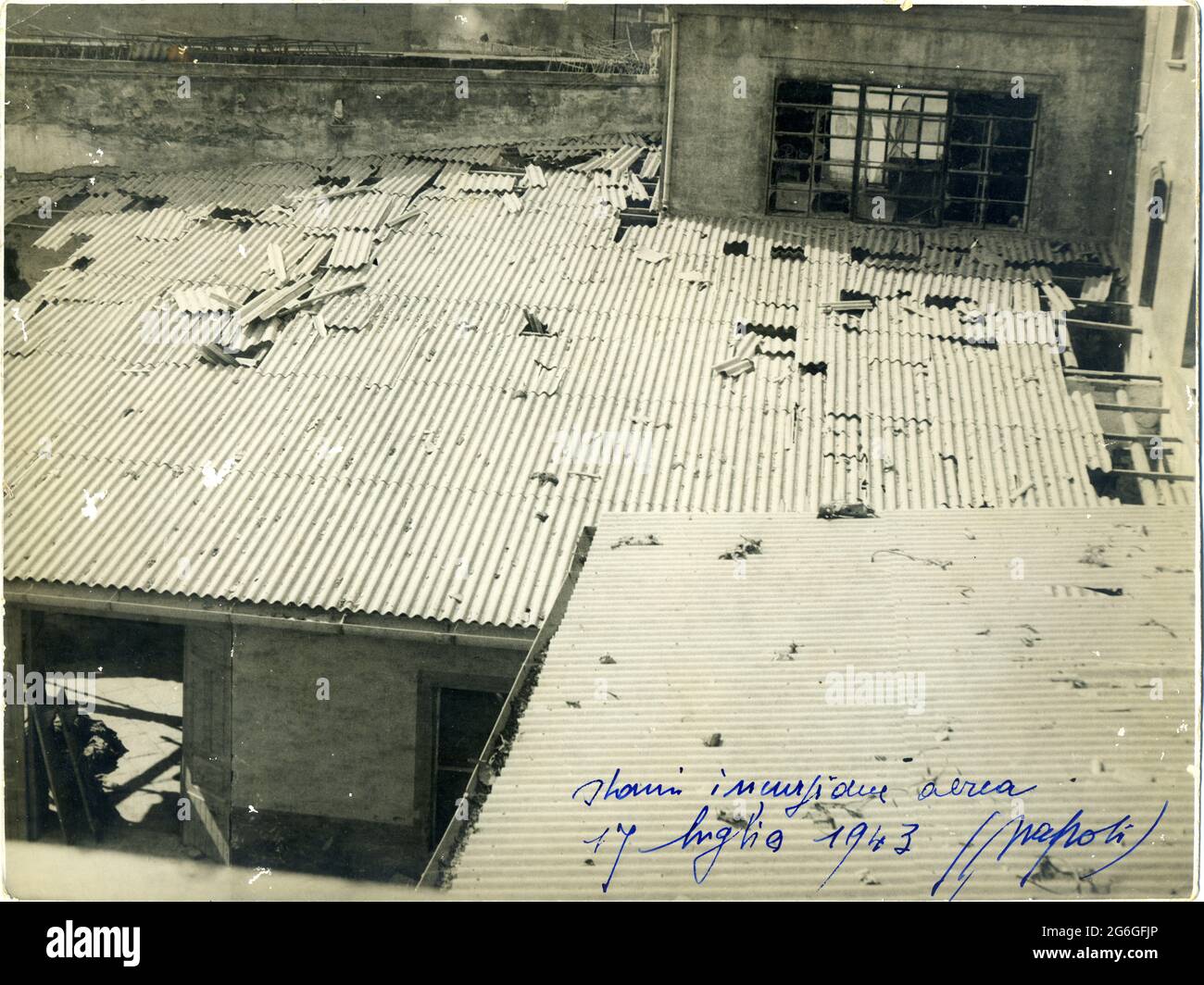 WWII WW2 - naples italy - historic center - borgo loreto destroyed by ...