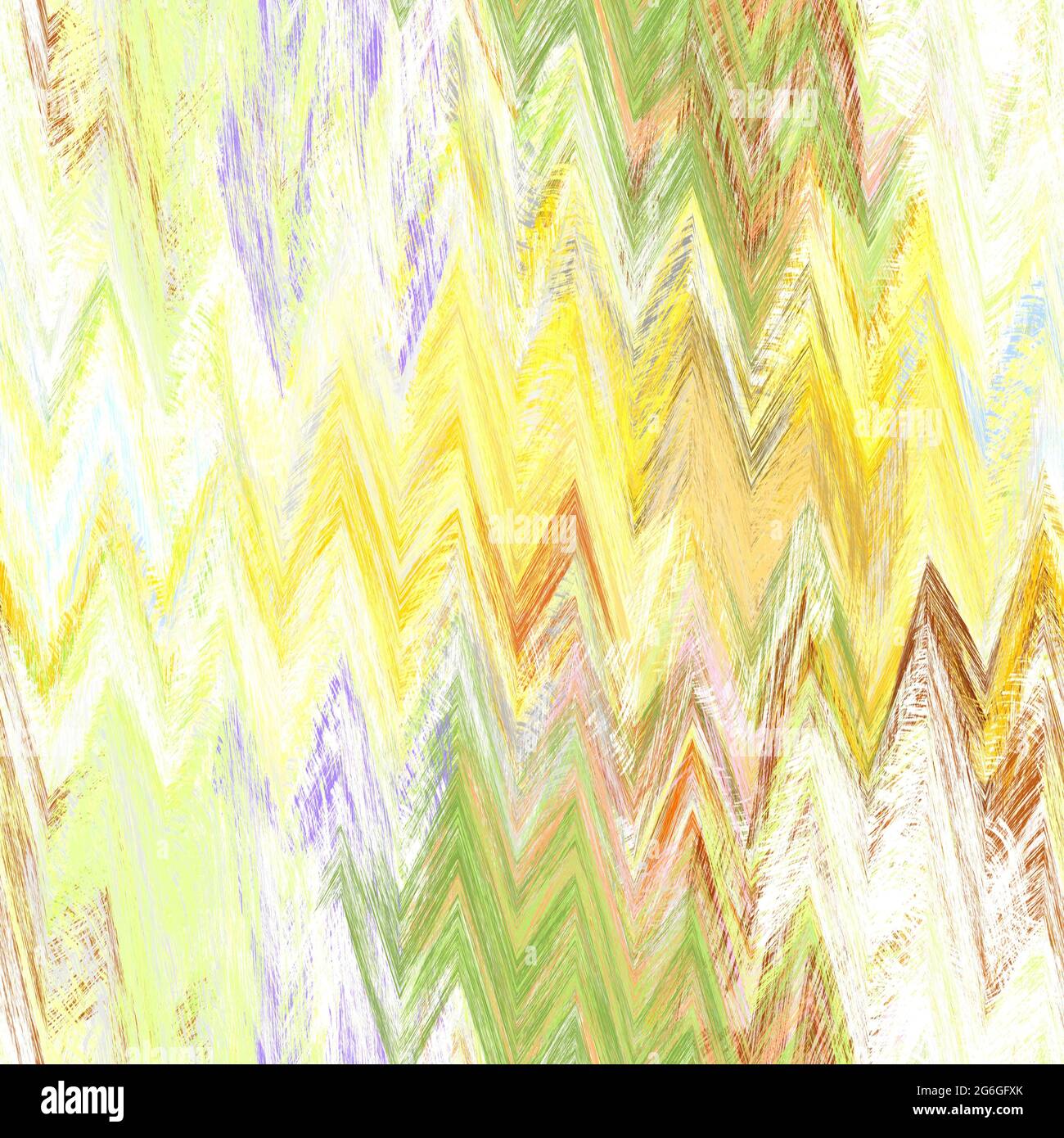 Seamless abstract painted brushed chevron texture. Rainbow bright ...