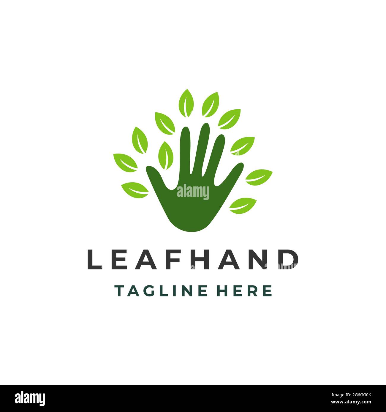 Giving tree logo design vector template hand tree logo hi-res stock ...