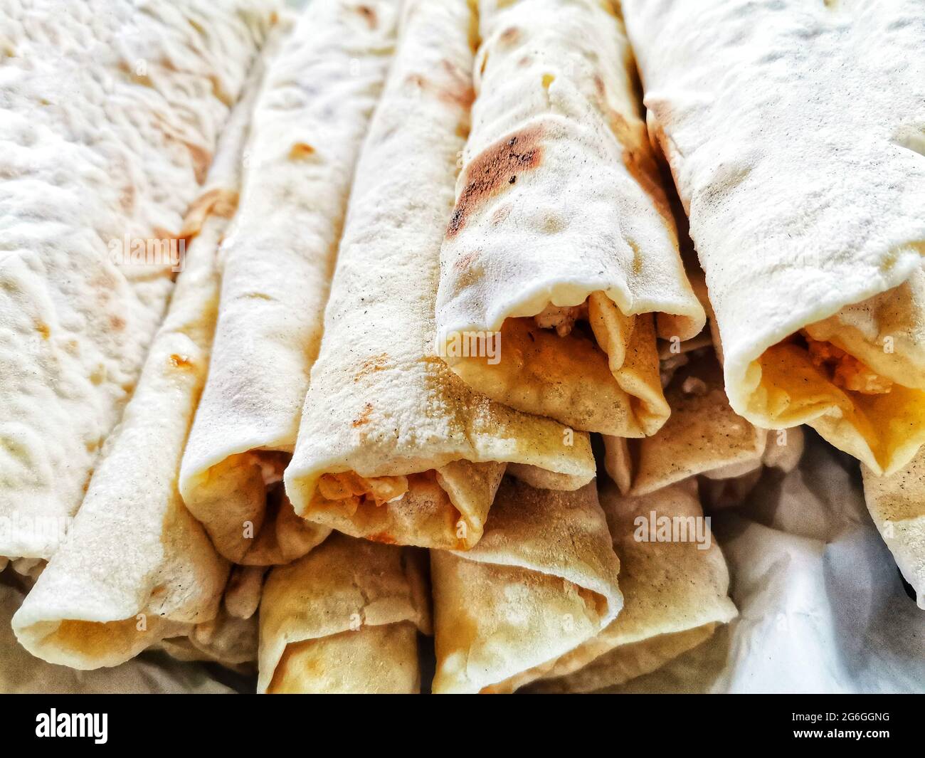 Dough bread. Baked bread. Handmade thin bread Stock Photo - Alamy