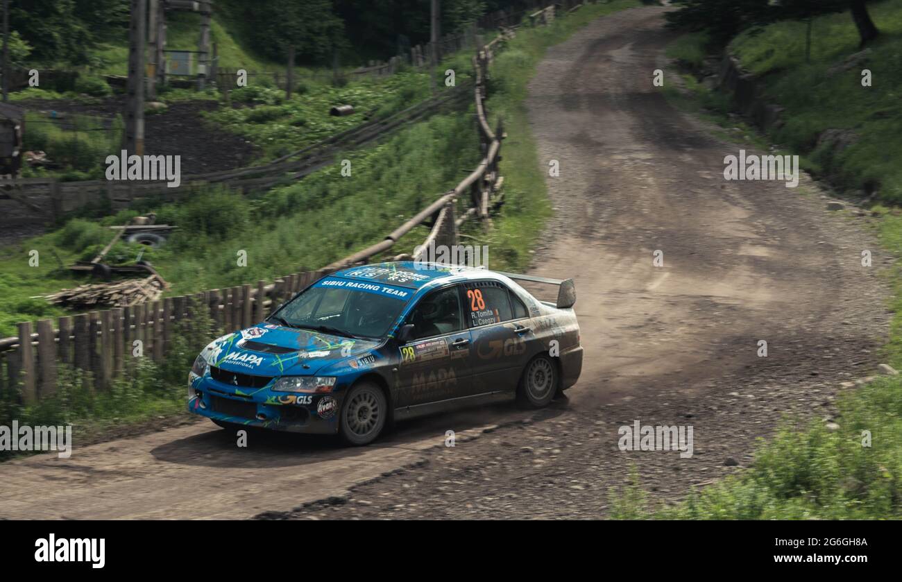 Mitsubishi lancer evo rally car hi-res stock photography and images - Alamy