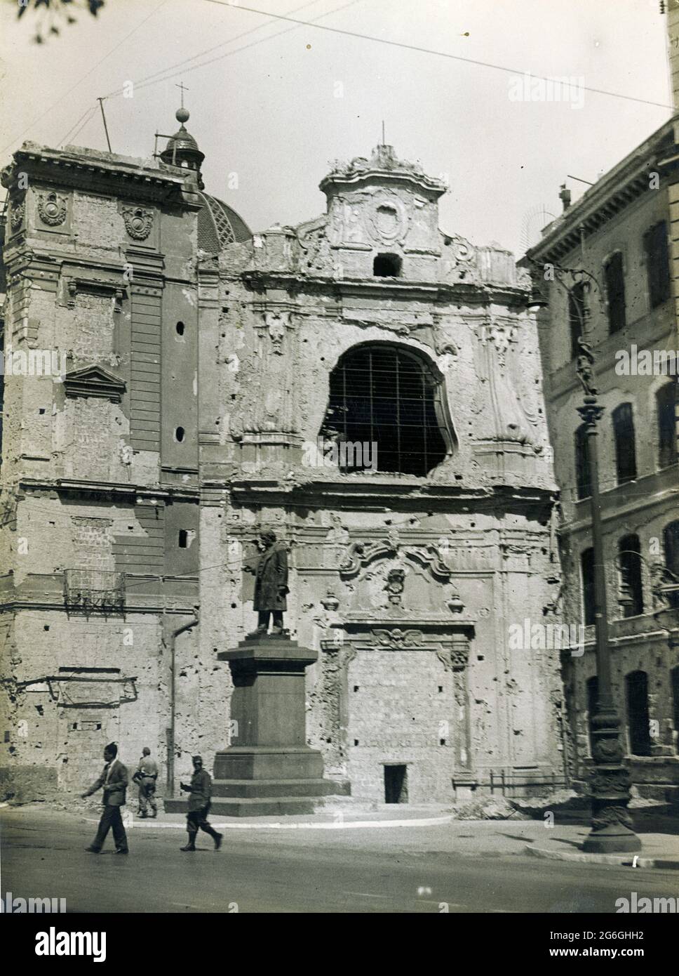 Church of San Pietro Martire, WWII WW2 - naples italy - historic center ...