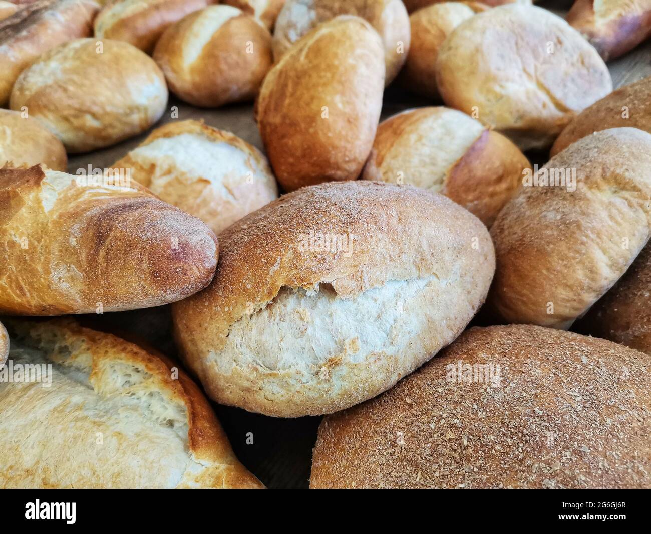 Fresh baguette in bakery hi-res stock photography and images - Alamy