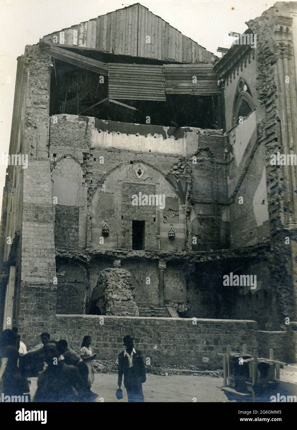 WWII WW2 - naples italy - historic center - borgo loreto destroyed by ...