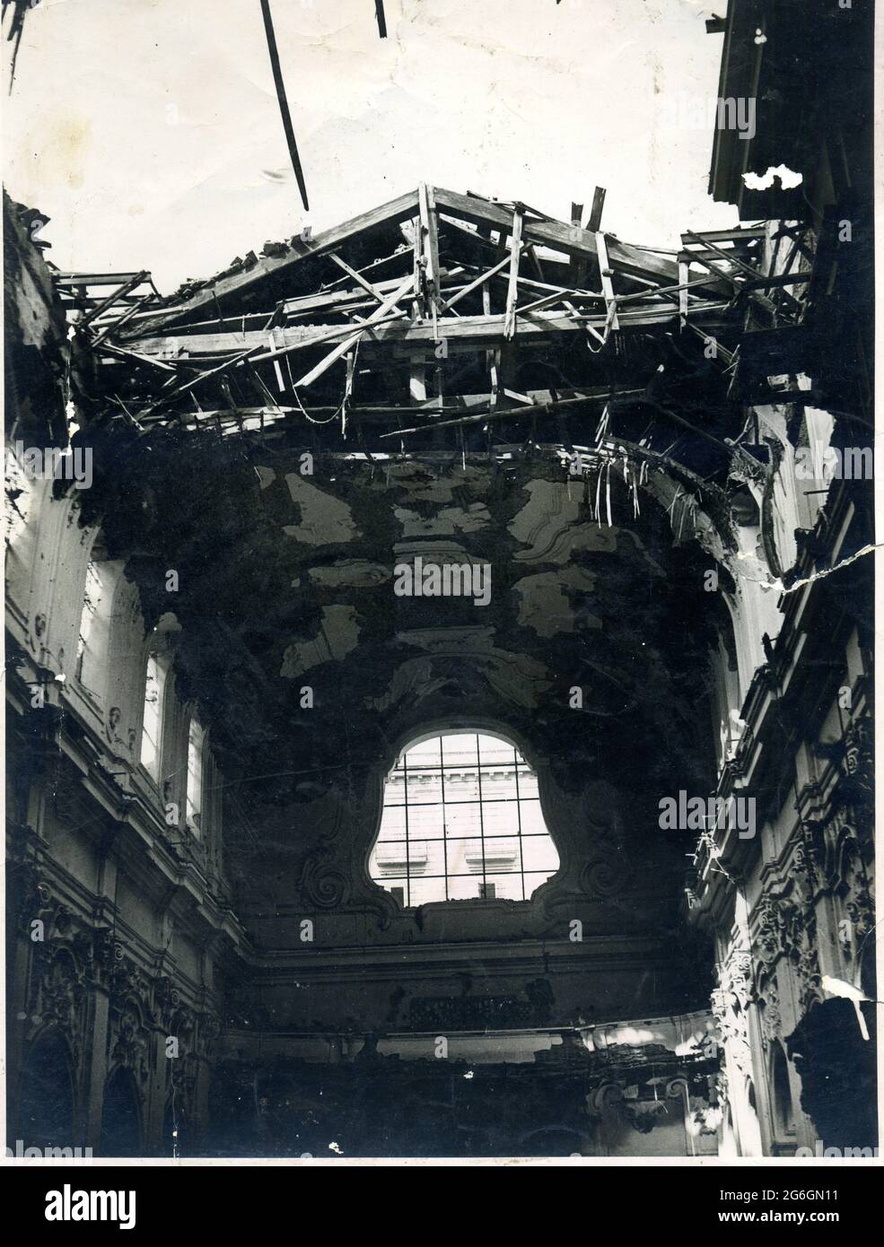 Church of San Pietro Martire, WWII WW2 - naples italy - historic center ...