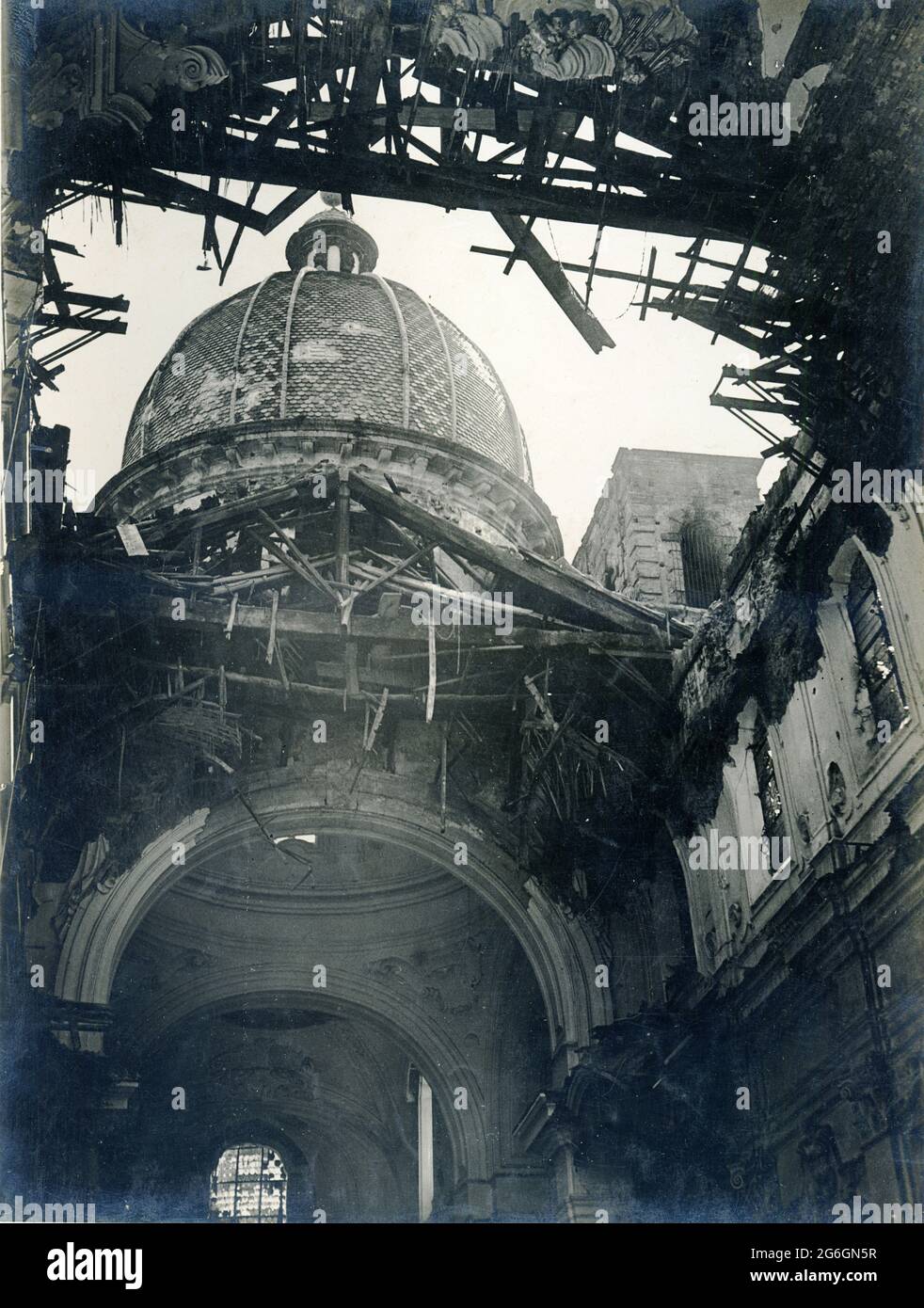 Church of San Pietro Martire, WWII WW2 - naples italy - historic center ...