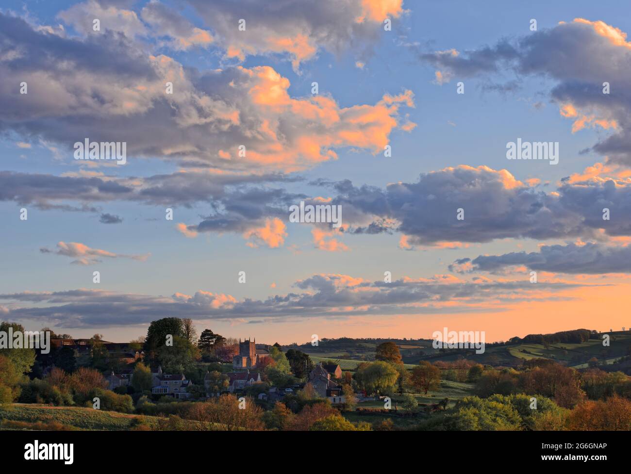 englishcombe bath golden hour Stock Photo - Alamy