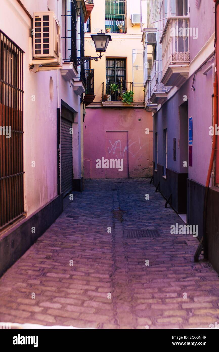 Seville Spain July 05, 2021 Urban landscape of the city of Seville, an ...