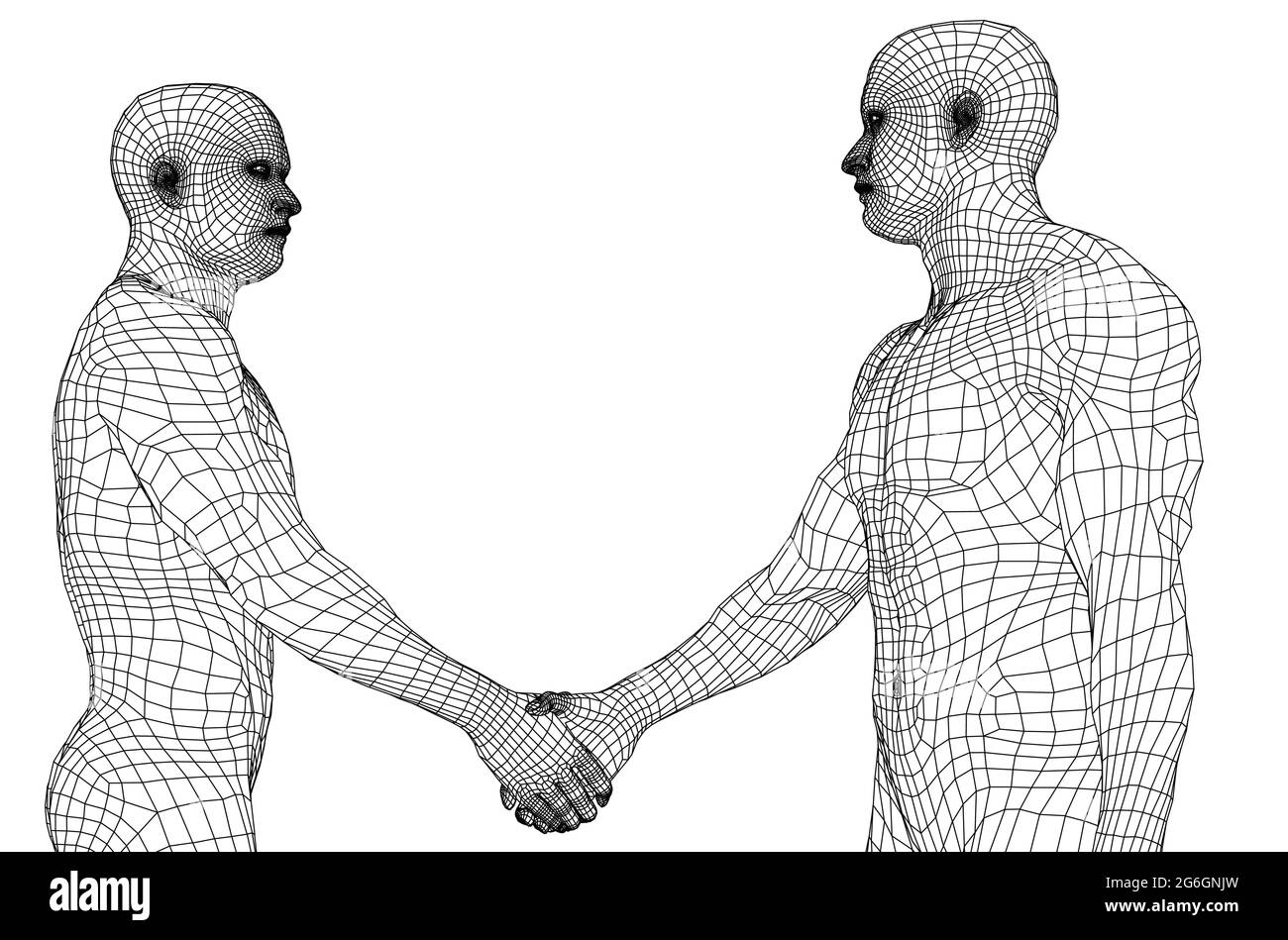 Two men shaking hands. Vector Stock Vector Image & Art - Alamy