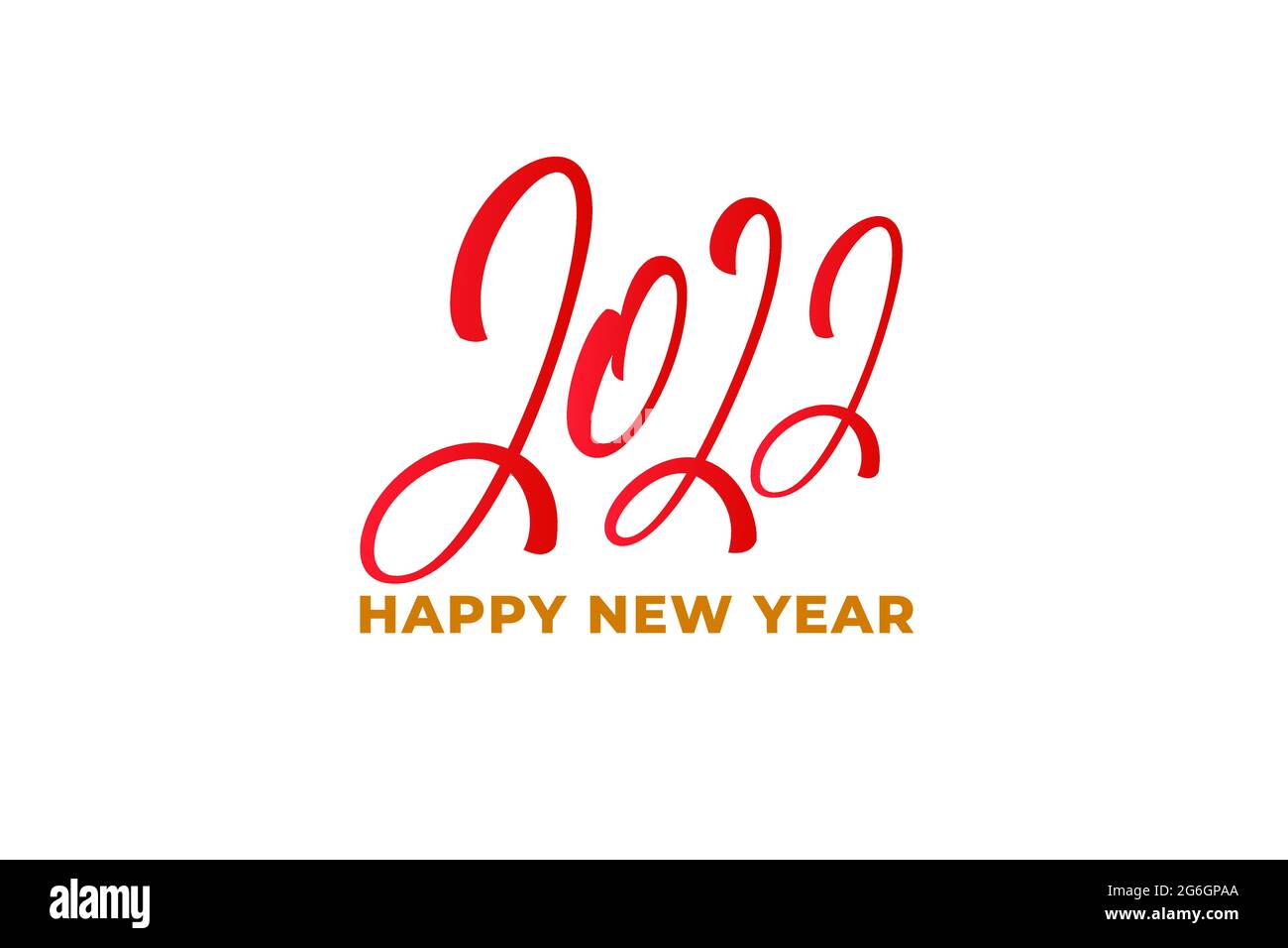 New Year 2022. Vector lettering design for New Year celebration Stock ...
