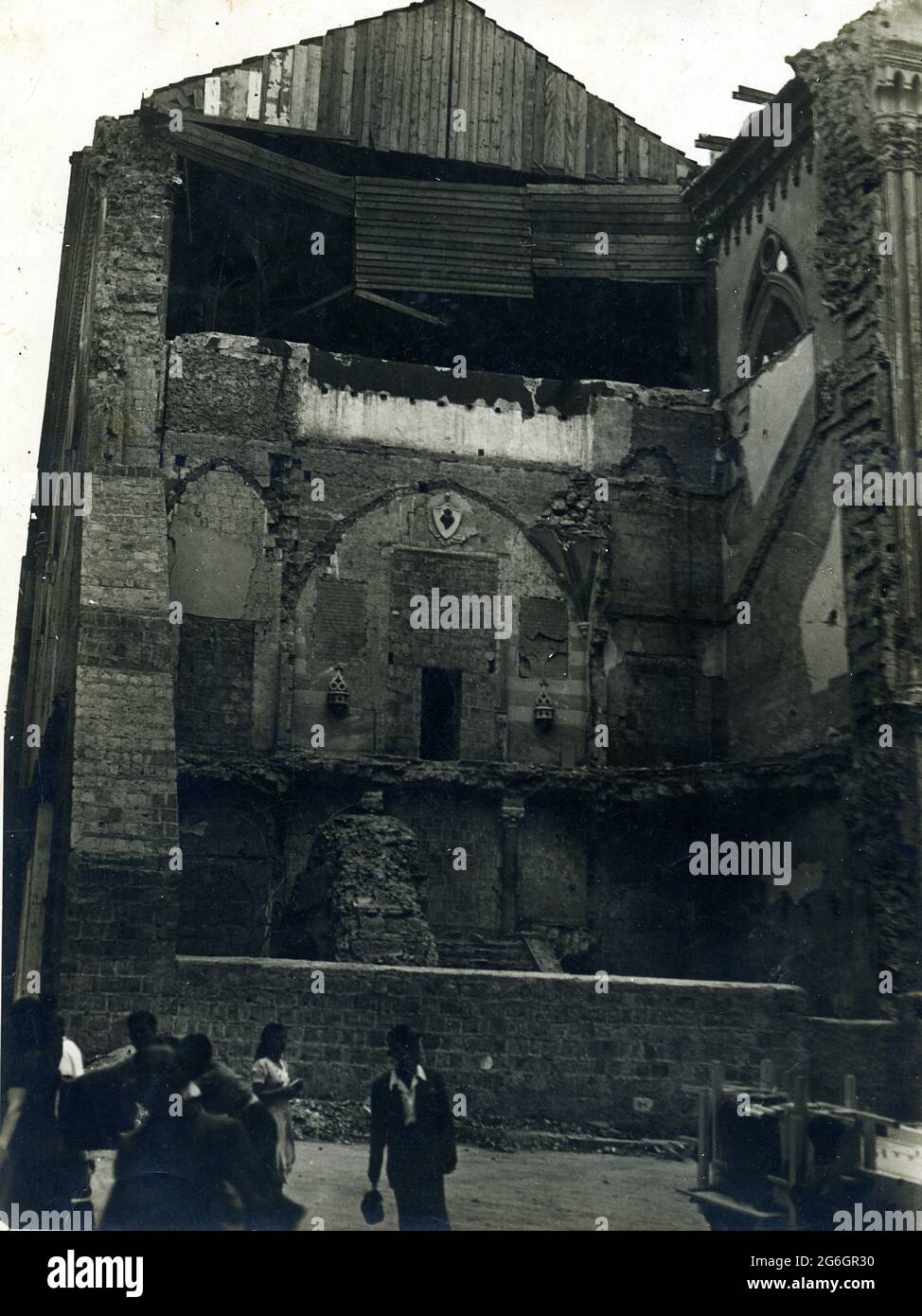 WWII WW2 - naples italy - historic center - borgo loreto destroyed by ...