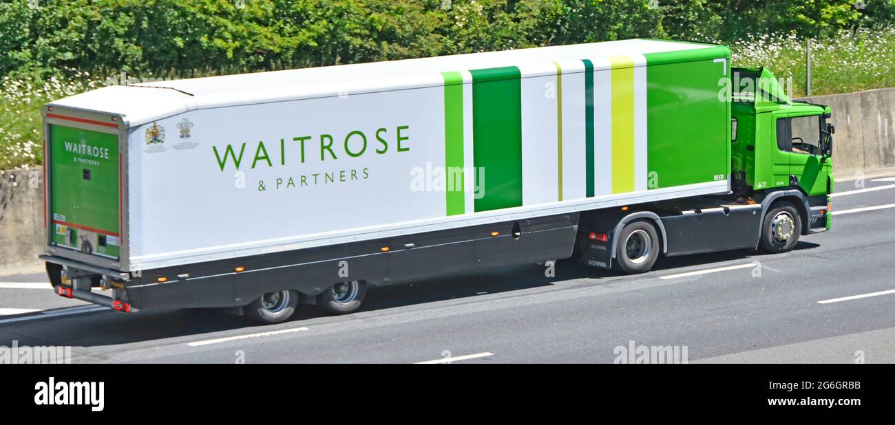 Waitrose delivery truck hi-res stock photography and images - Alamy