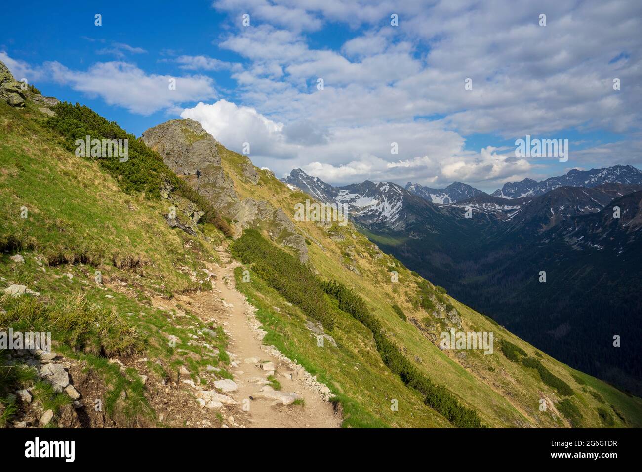 Ridge trail in the Western Tatras Stock Photo - Alamy