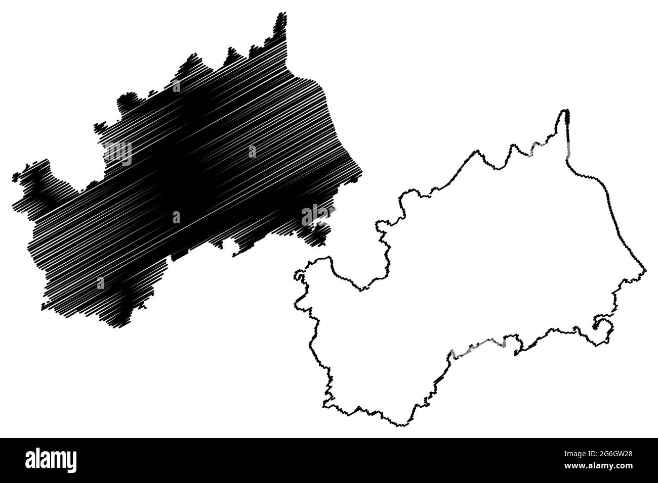 Ahrweiler district (Federal Republic of Germany, State of Rhineland ...